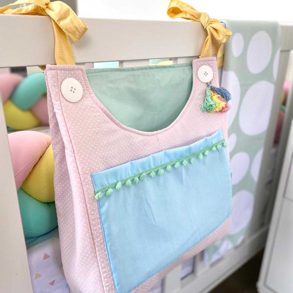 Porta Fraldas Floral Boho - Irmãs Sampaio